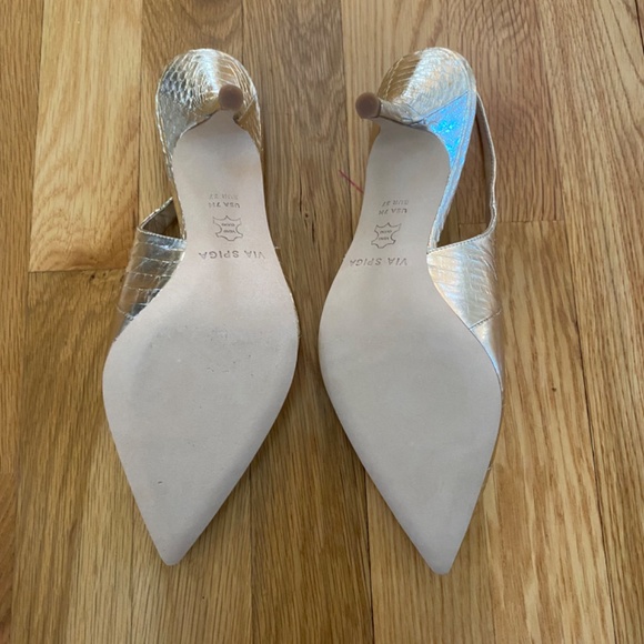 Via Spiga | Shoes | Via Spiga Madeline Gold Snake Pump | Poshmark